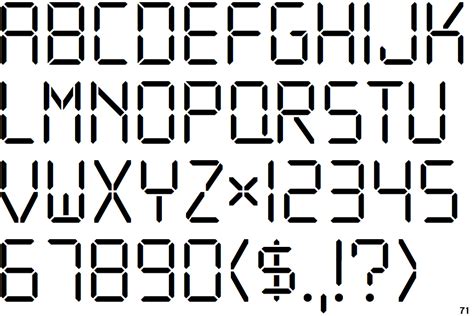 Lcd Font