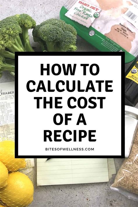 How To Calculate The Cost Of A Recipe Bites Of Wellness