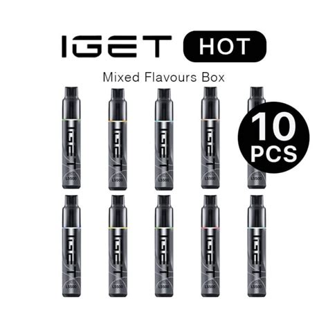 Iget Hot Mixed Flavours Box 10pcs Iget Vape Australia