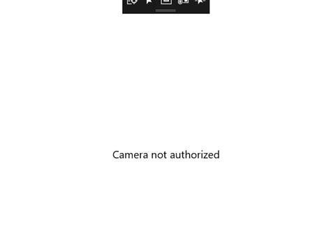 Camera Not Authorized Message Is Showing · Issue 3369 · Microsoft