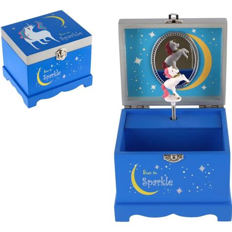 Dřevěná šperkovnice Jednorožec Hrající Odklápěcí Vrch Maxíkovy Hračky