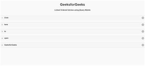 如何使用 jQuery Mobile 创建链接的有序列表视图 码农参考