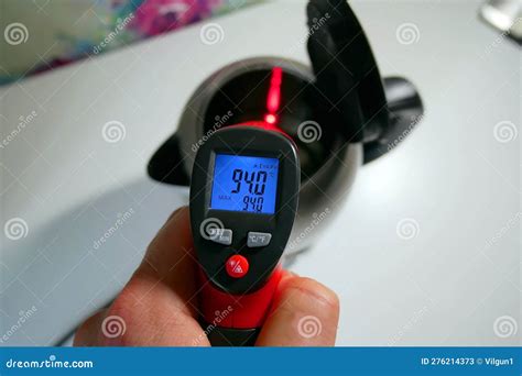 Pyrometer For Measuring Temperature Celsius And Kelvin Stock Image Image Of Laser Gadget