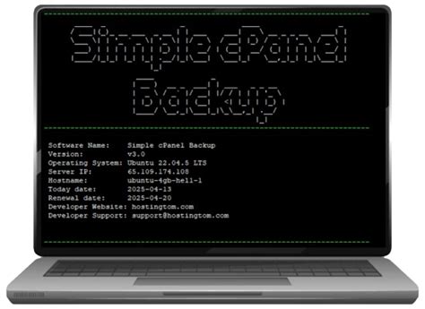 Simple Cpanel Backup