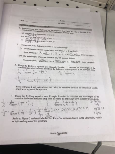 Solved Date Name Section Postlaboratory Assignment 1 In The