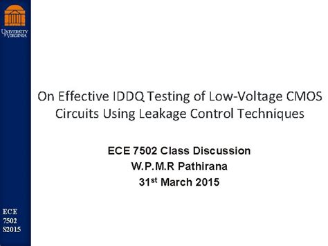 On Effective Iddq Testing Of Lowvoltage Cmos Circuits