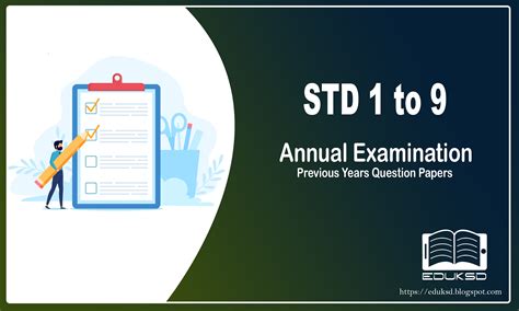 Kerala Syllabus Annual Exam Previous Question Papers Std 1 To 9