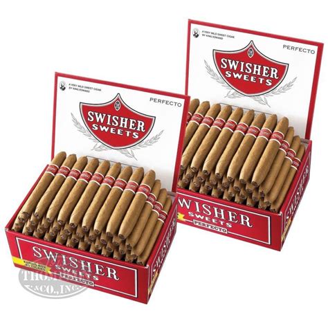 Swisher Sweets Perfecto Natural Sweet 2 Fer 120 Count Thompson Cigar