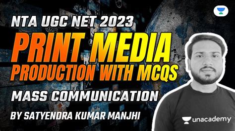Mcqs On Print Media Production Netjrf 2023 Mass Communication Satyendra Kumar Manjhi
