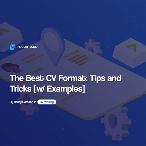 The Best CV Format Tips And Tricks W Examples