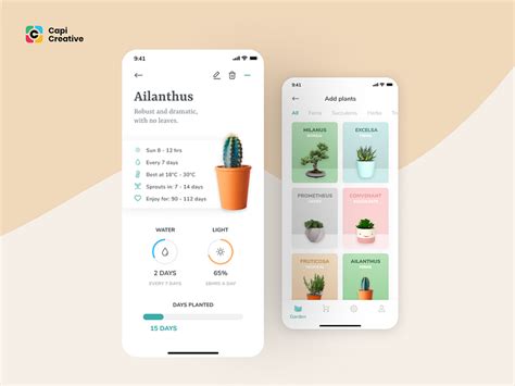 Egarden Smart Garden Management App Ui Design By Capi Product For