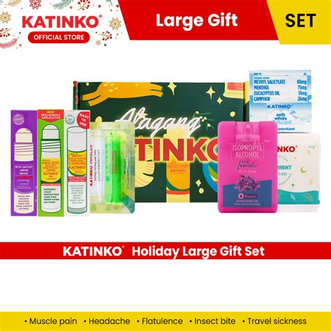 [christmas Set] Katinko Holiday T Set Liniment Ointment Inhaler Alcohol And Bar Soap