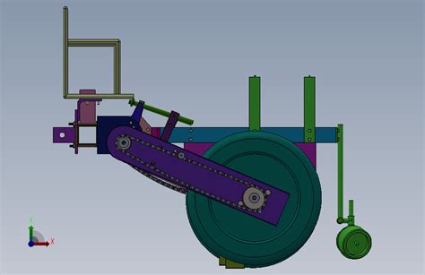 小型蔬菜移栽机的设计 SOLIDWORKS 2021 模型图纸下载 懒石网