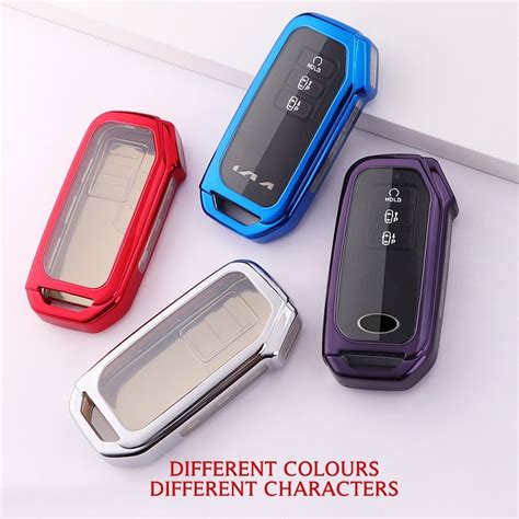 Tpu 자동차 키 케이스 커버 키체인 액세서리 기아 Ev6 셀토스 K5 쏘렌토 Mq4 7 버튼 키링 홀더 쉘 Aliexpress