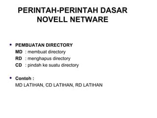 Pengenalan Instalasi Novell Netware Ppt