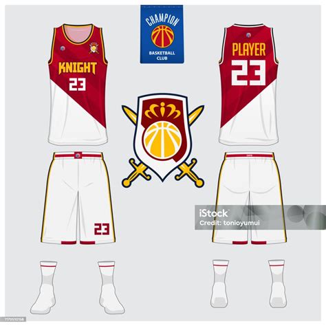 농구 클럽에 대 한 농구 유니폼 모형 템플릿 디자인입니다 농구 저지용 탱크 탑 티셔츠 모형 정면 백 뷰 농구 셔츠 T 셔츠에 대한 스톡 벡터 아트 및 기타 이미지 Istock