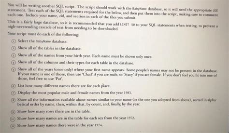 solved you will be writing another sql script the script