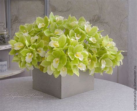 Купить Цимбидиум Букет Холодный фарфор вербицкая наталия цимбидиум интерьерная композиция