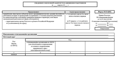 Отчет в статистику № П 4 НЗ кто сдает и как заполнить
