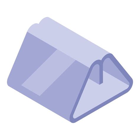 Triangular Plastic Packaging For Food Product Showing Isometric