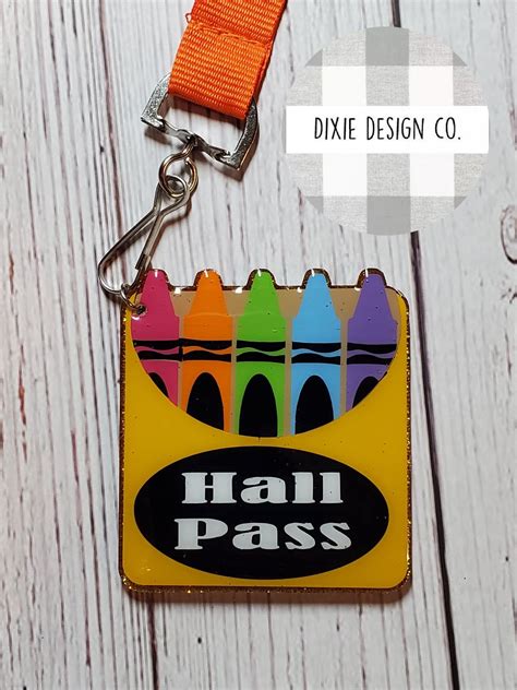 Classroom Hall Passes Hall Pass Teacher T Classroom Etsy