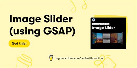 Image Slider Using Gsap Buymeacoffee