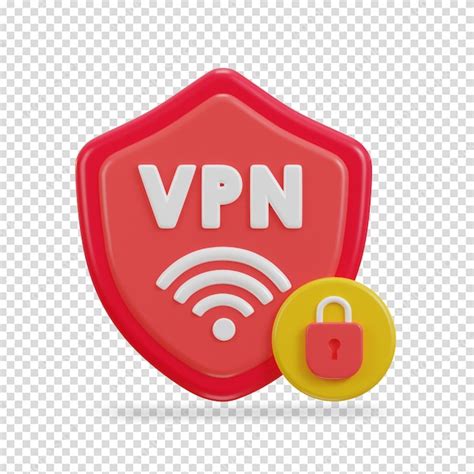 Premium Psd 3d Secure Vpn Network With Padlock Icon Vector Illustration