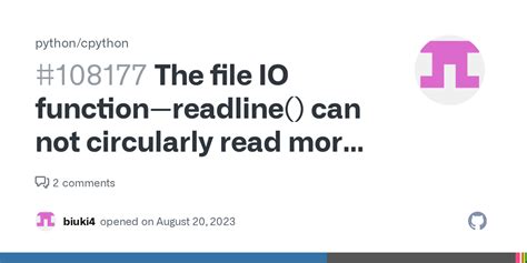 The File Io Function Readline Can Not Circularly Read More Than