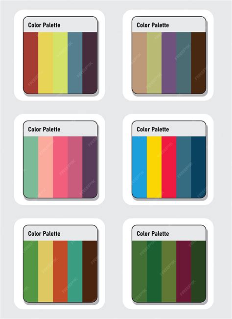 Premium Vector Color Palette Set