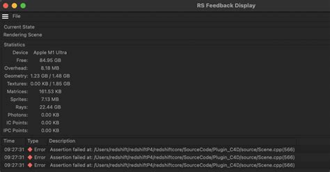 what does the assertion failed at error mean and how you you fix it r cinema4d
