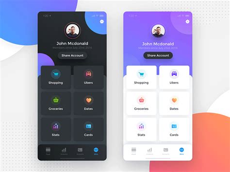 Dashboard Dark Mode By Dmitri Litvinov Mobile App Design Inspiration