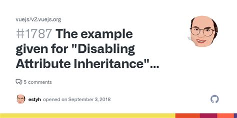 The Example Given For Disabling Attribute Inheritance Doesnt Work