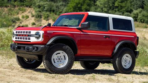 2023 Ford Bronco Heritage Editions Get Retro White Roof 35 Inch Tires