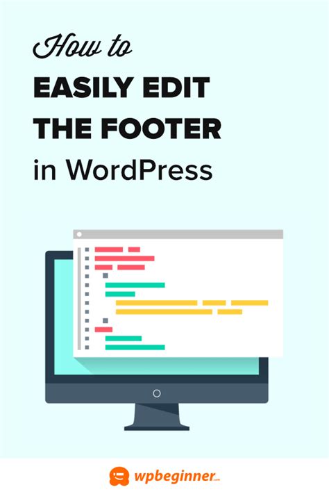 How To Edit The Footer In Wordpress The Easy Way Step By Step