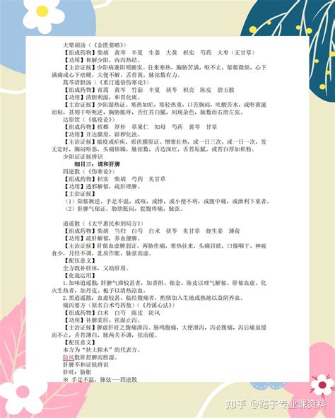 中医方剂学笔记中医方剂学重点知识学习笔记题库及答案 知乎