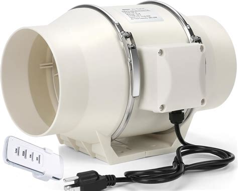 Nalle 4 Inch Inline Duct Fan Radon Fan With Remote Control Unit Variable Speed Nalle 4 Inch Inline Duct Fan Radon Fan With Remote Control Unit Variable Speed