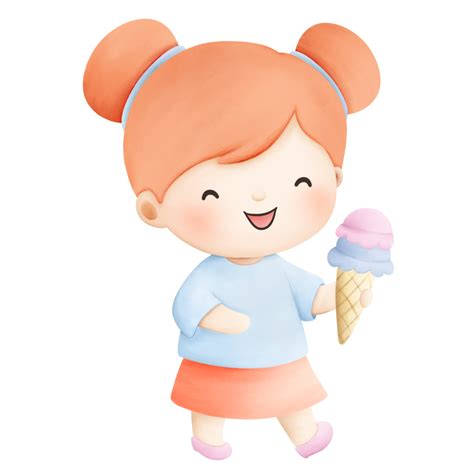 Chibi Eating Ice Cream