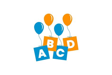 Logo Letter Abcd With Balloon Colorfull Random Perfect With Education