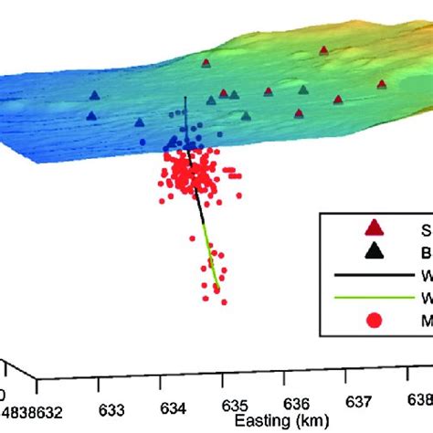 Map Of Surface Stations And Shallow Borehole Stations For Microseismic Download Scientific
