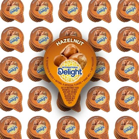 International Delight Hazelnut Single Serve Non Dairy Coffee Creamers