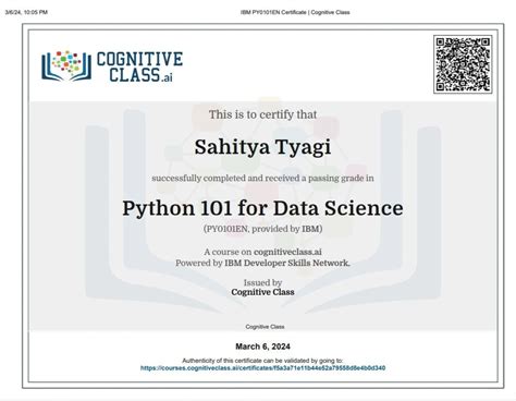sahitya tyagi on linkedin cognitiveclass