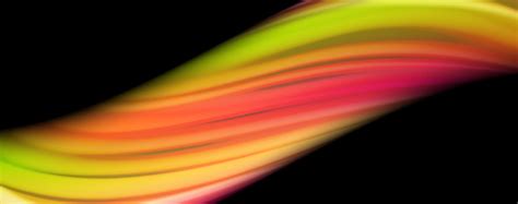 추상 파 라인은 검은 배경에 무지개 스타일의 색상 줄무늬를 액체 프리 젠 테이 션 응용 프로그램 배경 화면 배너 또는 포스터에 대 한 예술적 그림 0명에 대한 스톡 벡터