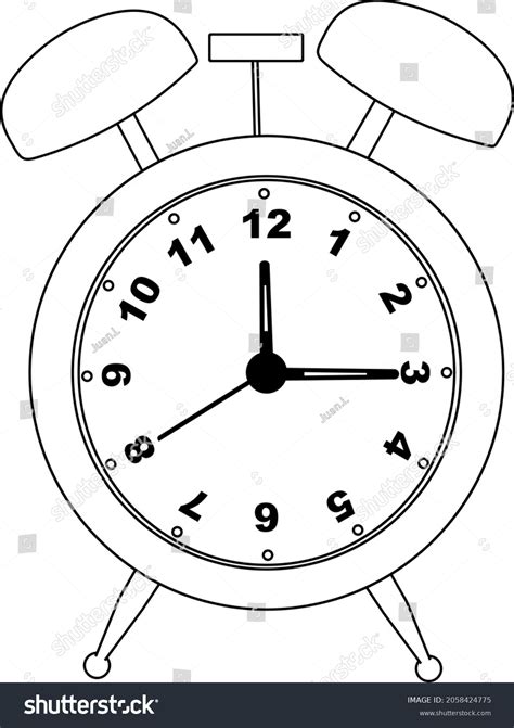Old Alarm Clock Iconvector Graphic Symbolisolated Stock Vector Royalty Free 2058424775