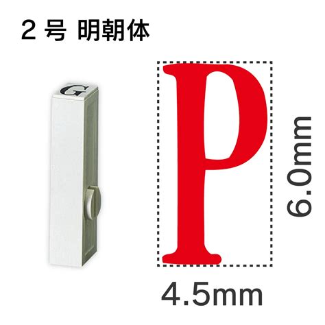 エンドレススタンプ 単品英字 明朝体 2号 P ｜サンビーココモ サンビーオンラインショップ ココモ