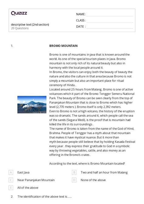 50 Descriptive Verbs Worksheets For 7th Class On Quizizz Free And Printable