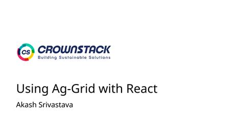 Using Ag Grid With React