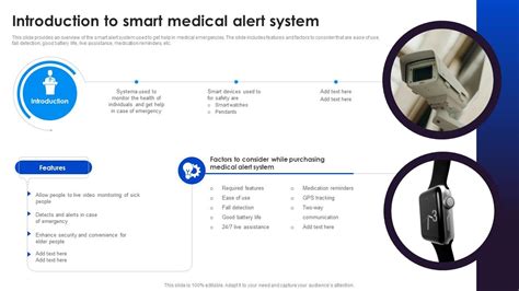 Introduction To Smart Medical Adopting Smart Assistants To Increase Efficiency Iot Ss V Ppt Template