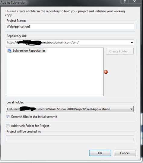 Visual Studio Cant Add Solution From 2010 To Subversion