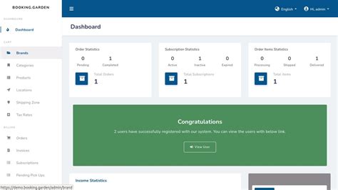 Bookinggarden Subscription System By Codeexpert Codester