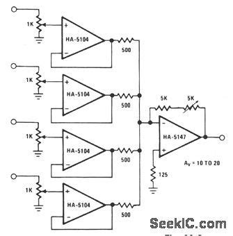 Mixer Audio Circuit Circuit Diagram SeekIC Com